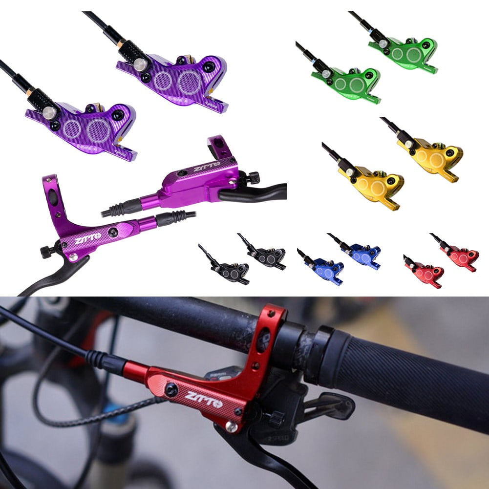 Hydraulic Brakes Set for Bicycle Disc 4 Pushes Piston Mountain Bike ...
