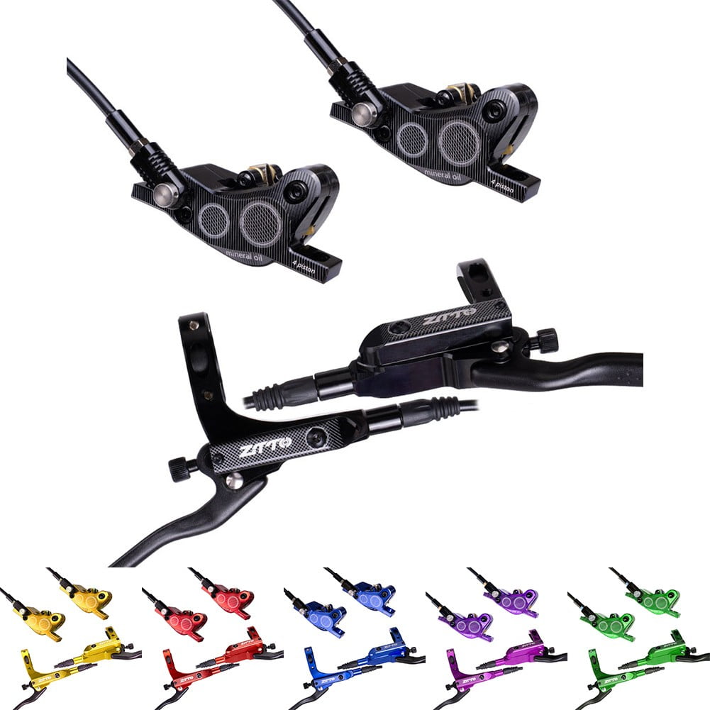 Hydraulic Brakes Set for Bicycle Disc 4 Pushes Piston Mountain Bike ...