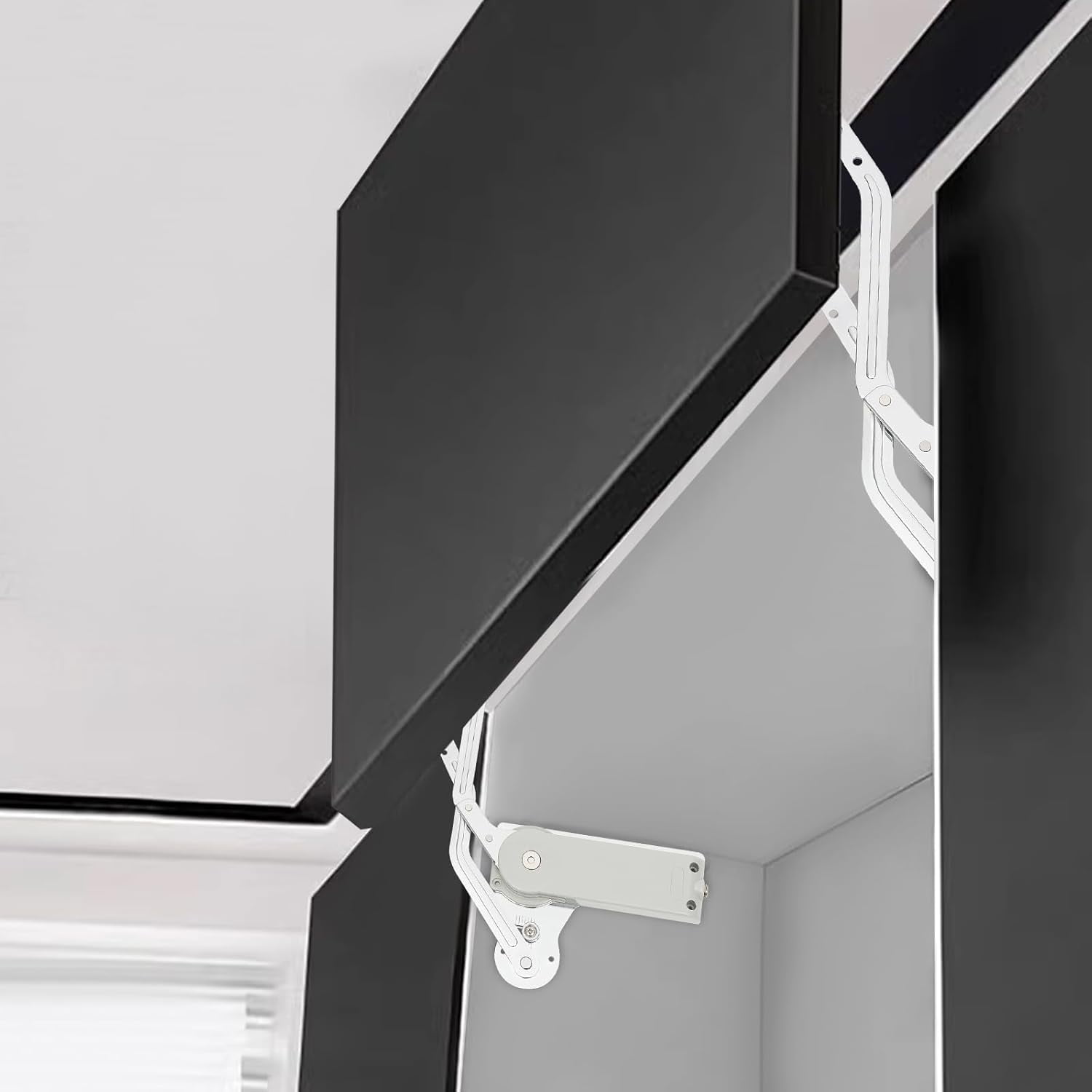 Hydraulic Buffer Door Hinge, Frameless Cabinet Hinges Hidden Adjustable ...