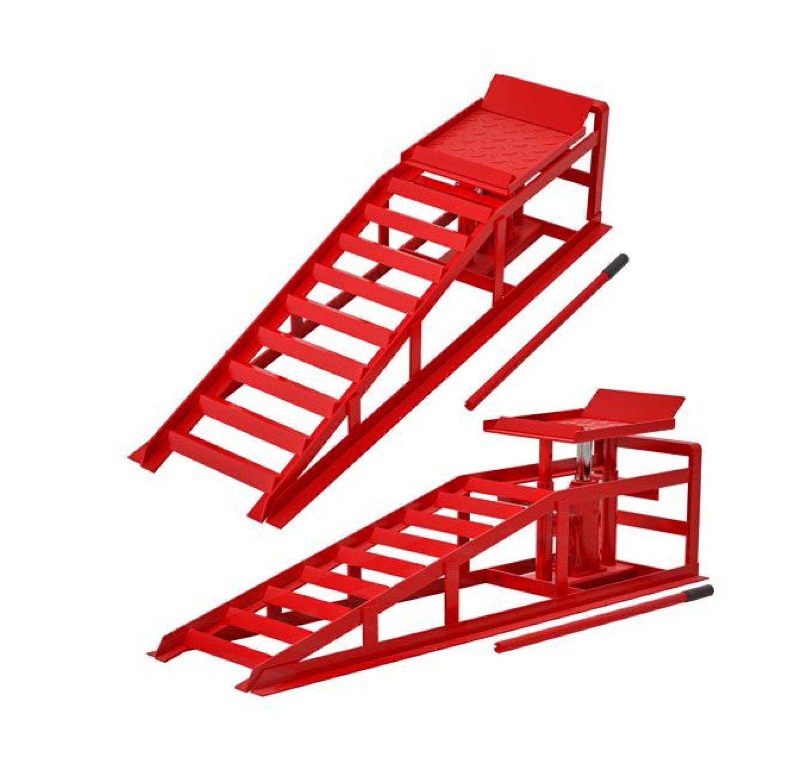 Hydraulic Car Ramps 2 Pack 5 Ton 11000lbs Low Profile Vehicle Lift ...