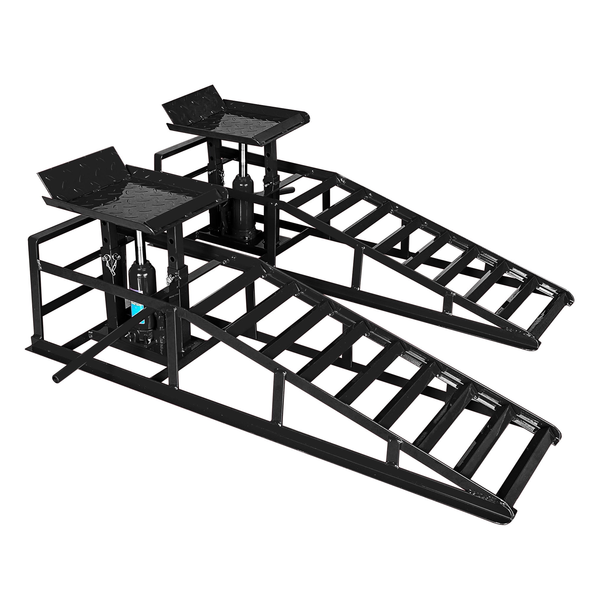 Hydraulic Car Ramps 2 Pack High Lift 11000LBS Automotive Service Ramps ...