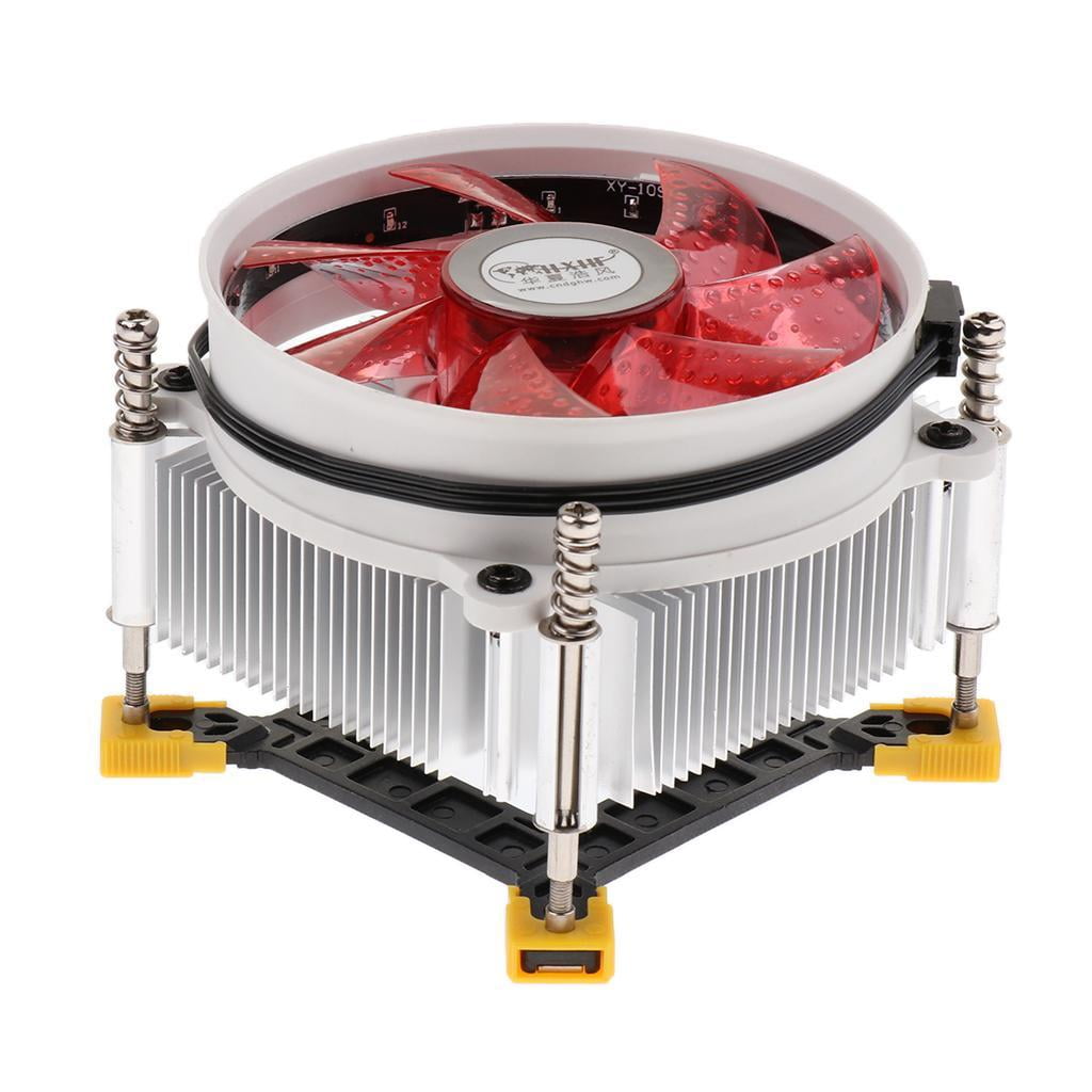 Hydraulic Computer Laptop CPU Fans 9cm sink for LGA 1366 Red - Walmart.com
