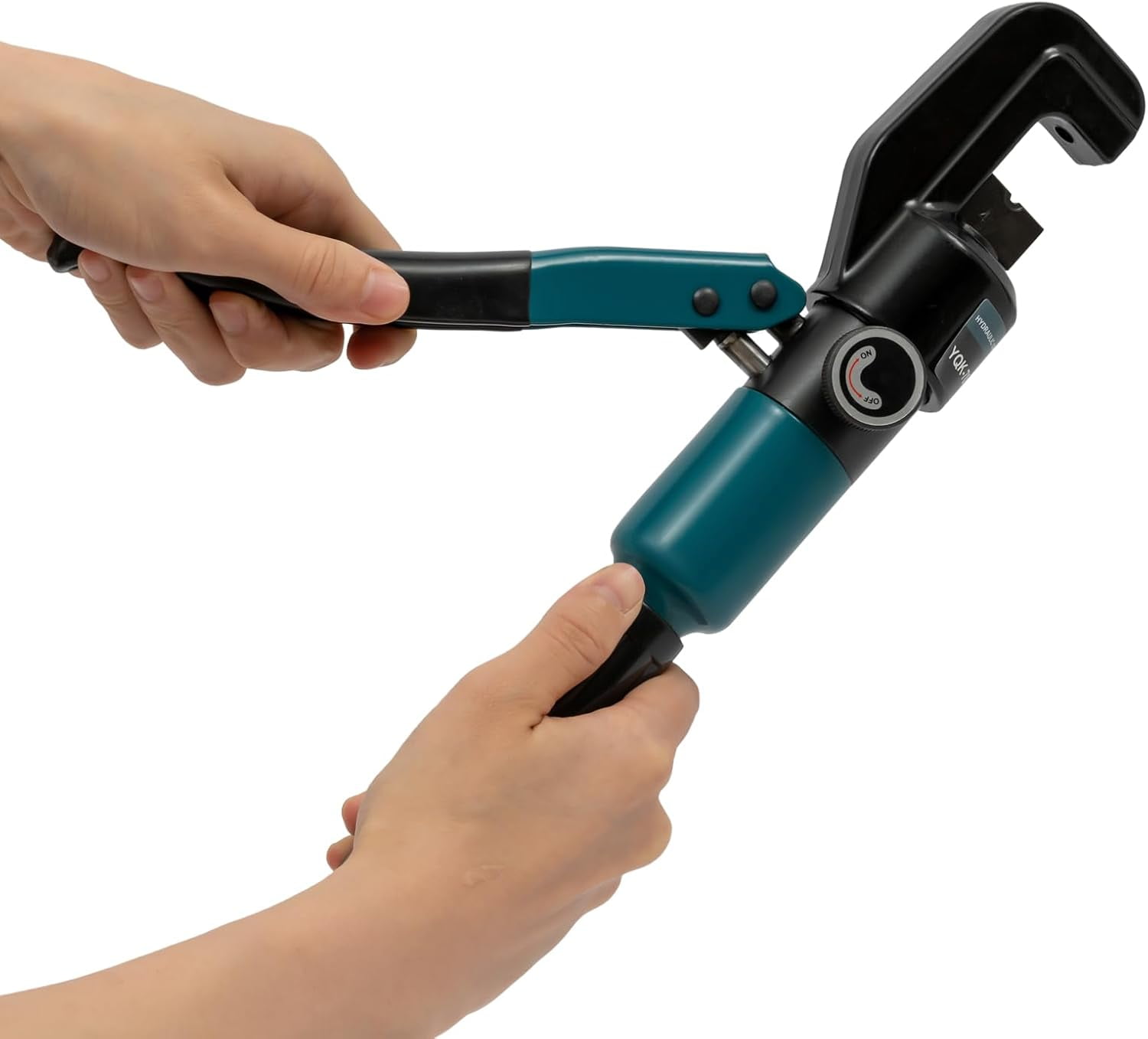 Hydraulic Crimping Tool, 45KN Hydraulic Press Cable Railing Kit with 8 ...