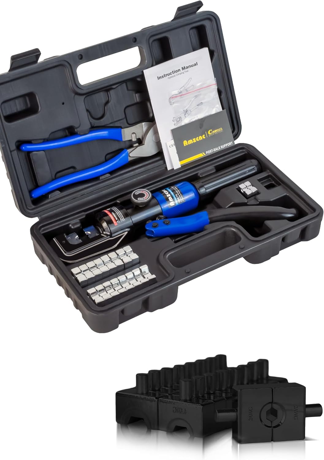 Hydraulic Crimping Tool and Cable Cutter with Hydraulic Cable Lug ...