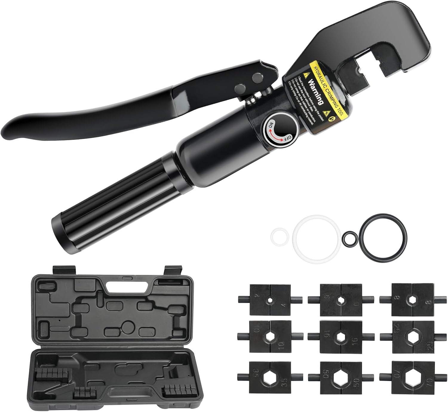 Hydraulic Crimping Tool Kit - Crimper Crimping Tool with 9 Pairs Dies ...
