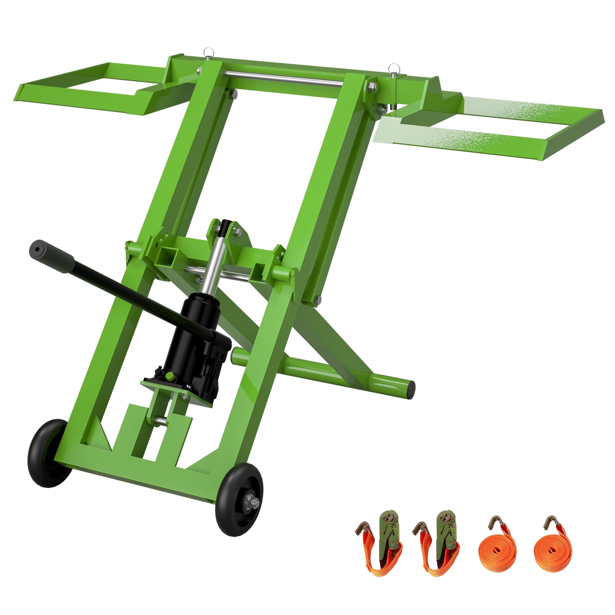 Hydraulic Cylinder Lift Jack with 2 Ratchet Belts for Lawn Mower Zero ...