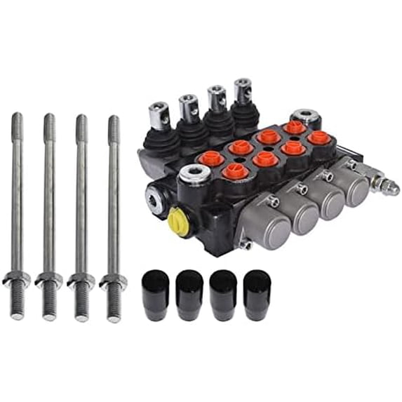 Hydraulic Directional Control Valve 4 Spool 11 GPM, SAE Ports ...