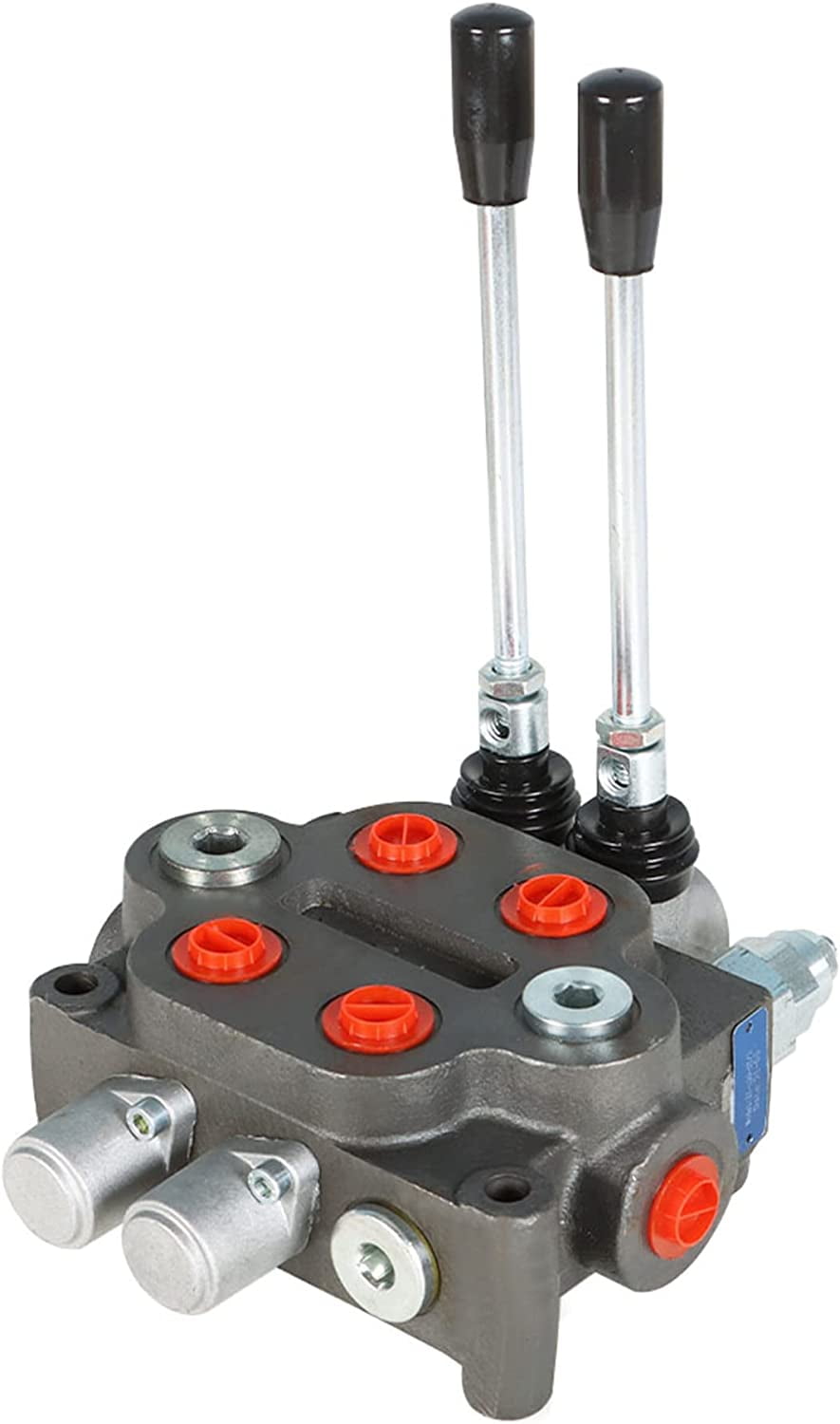 Hydraulic Directional Double Acting Control Monoblock Valve, 2 Spool ...
