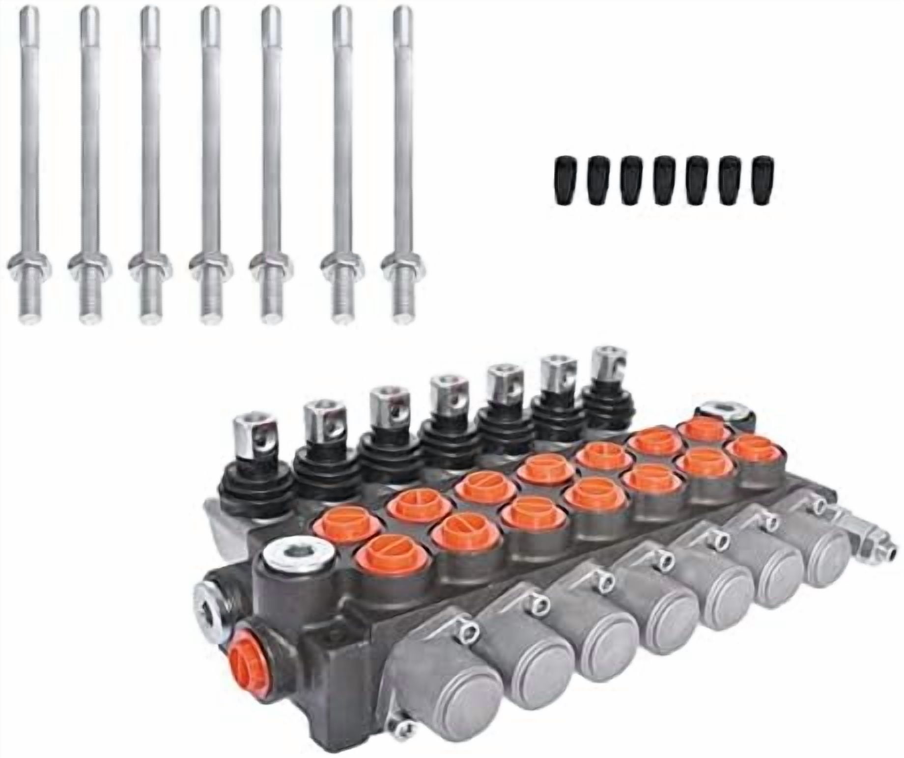 Hydraulic Directional Double Acting Control Monoblock Valve, 7 Spool ...