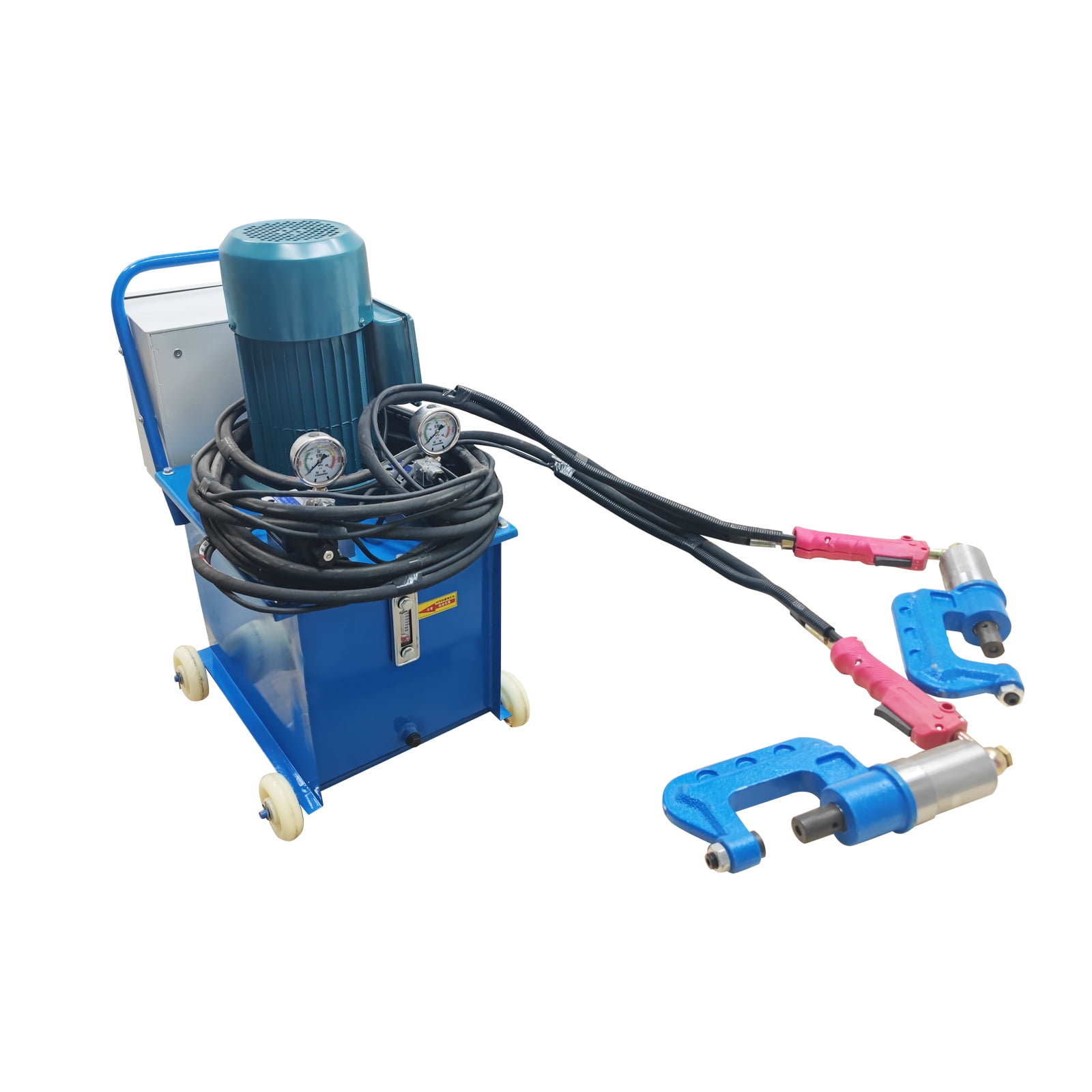 Hydraulic Double Head Metal Riveting Machine Electric Angle Iron Flange ...
