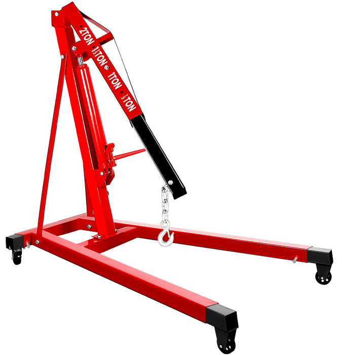 Hydraulic Engine Crane, Powder-Coated Finish for Durability, 360 ...