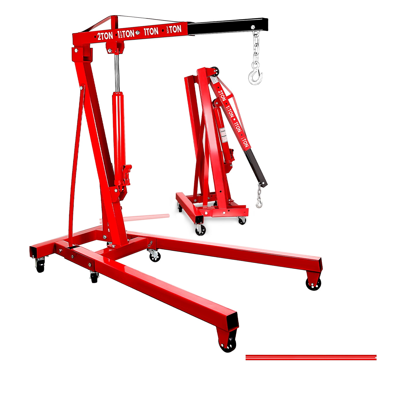 Hydraulic Engine Hoist with Lever, 2 Ton/4400 LBS, Cherry Picker Shop ...