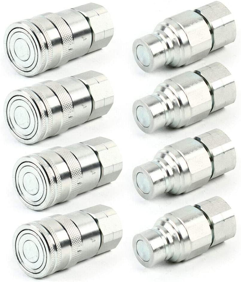 Hydraulic Fittings 1/2 NPT, 8X Hydraulic Quick Connect Couplers, 1/2 ...