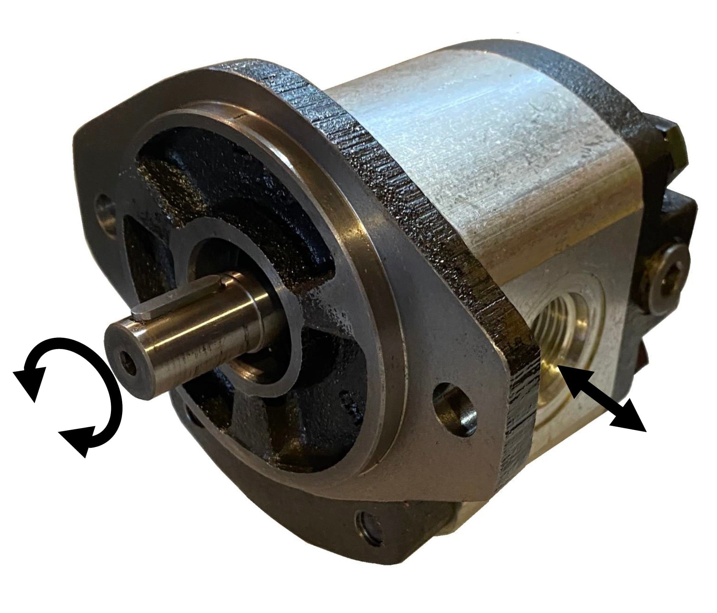 Hydraulic Gear Motor or Pump High RPM bi-direction rotation, 26cc/rev. - 1.58 in3/rev - 17 gpm ...