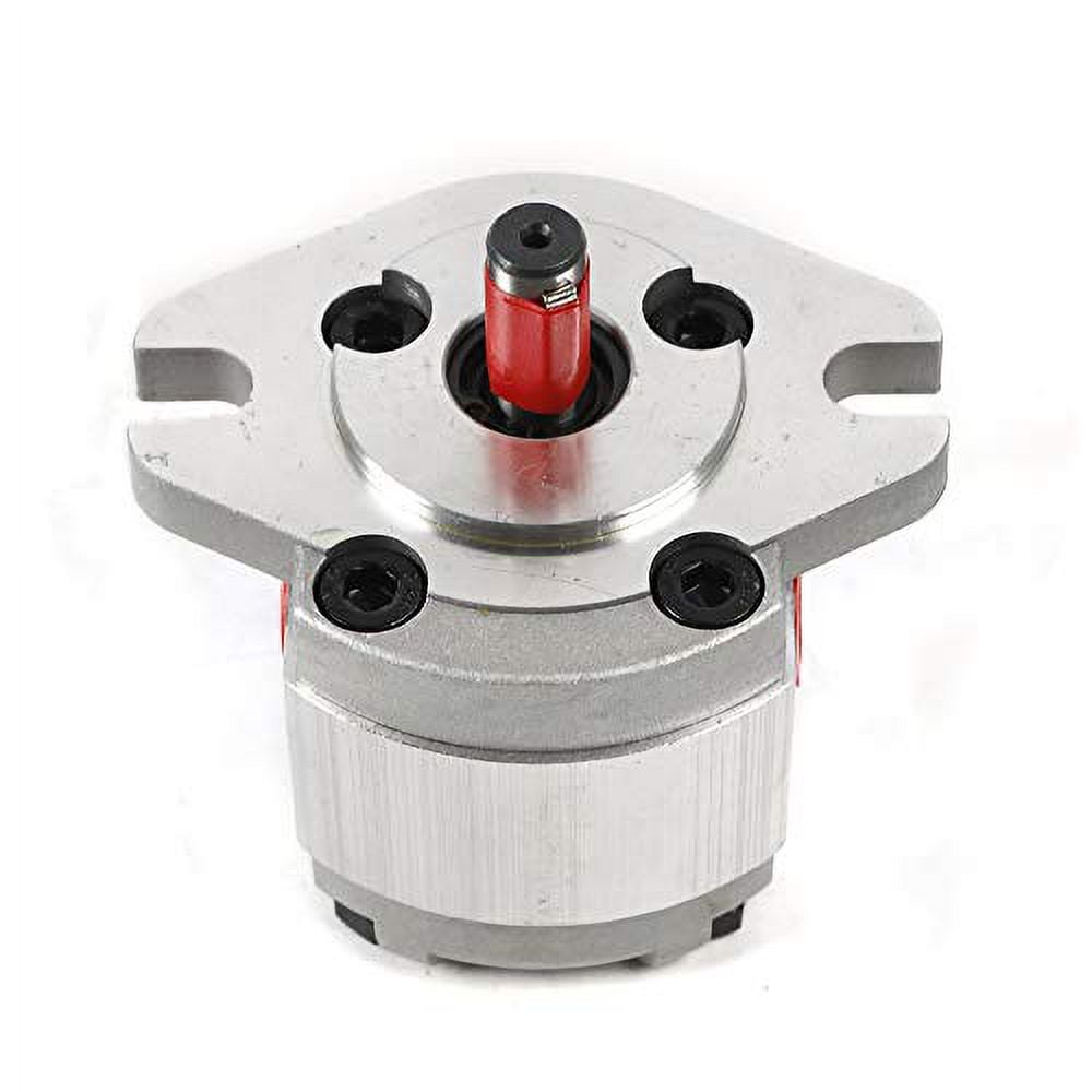 Hydraulic Gear Pump Aluminum Alloy Casing Single Hydraulic Pumps SAE Flat Key Thread PT3/8 ...