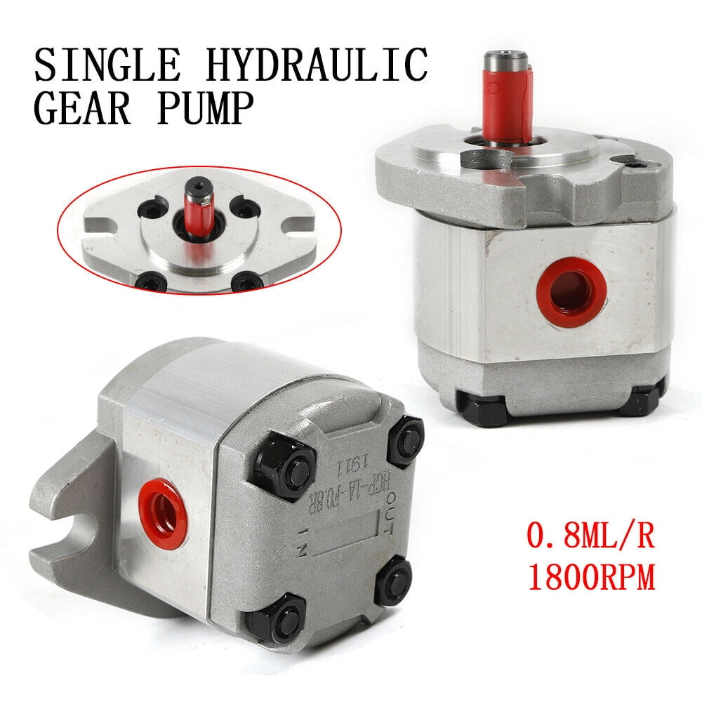 Hydraulic Gear Pump Flat Keyed Shaft SAE Flange Mounting Mini High ...