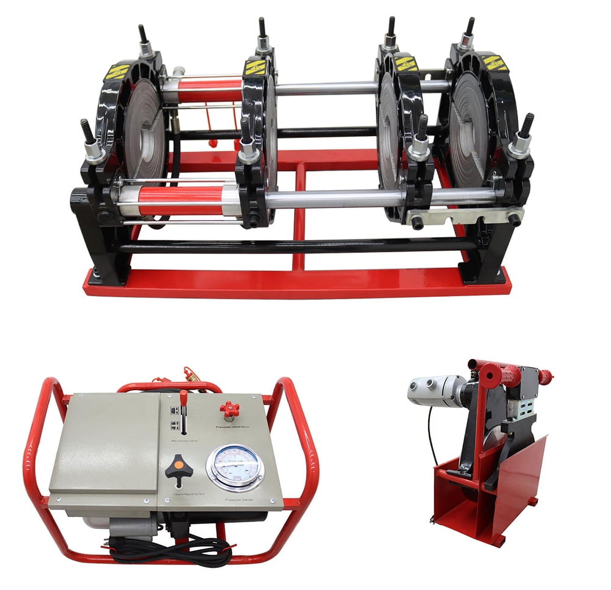 Hydraulic Hand Cranked Pipeline Hot Melt Machine 4 Rings for PE PPR PB ...