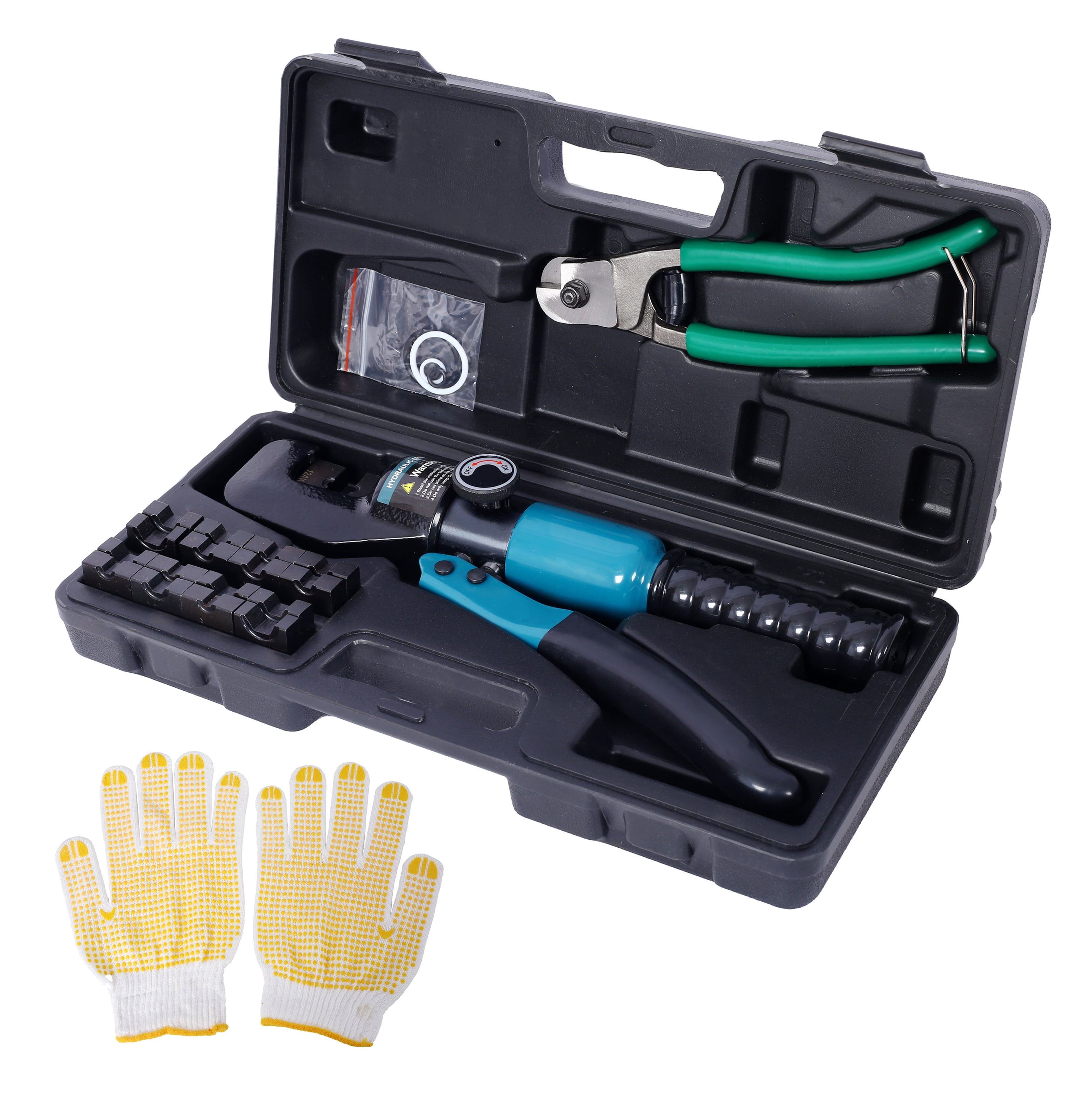 Hydraulic Hand Crimper Tool,Hydraulic Wire Terminal Crimper Swager Battery Cable Lug Crimping ...