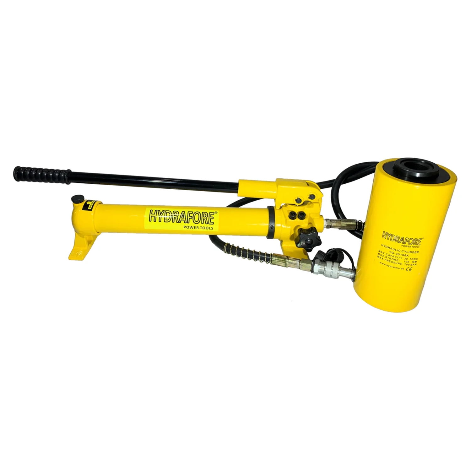 Hydraulic Hand Pump with Single-acting Hollow Ram Cylinder (30tons 4 ...