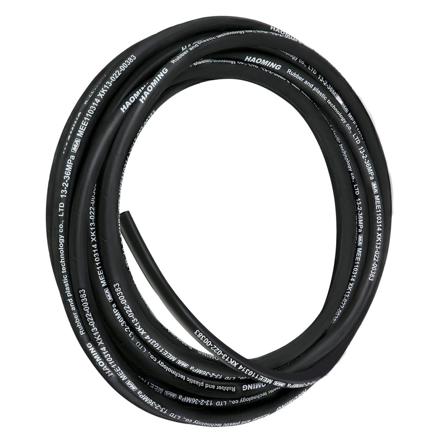 Hydraulic Hose 50 ft - 1/2 Inch, 5000 PSI Rubber Hose with Steel Wire ...