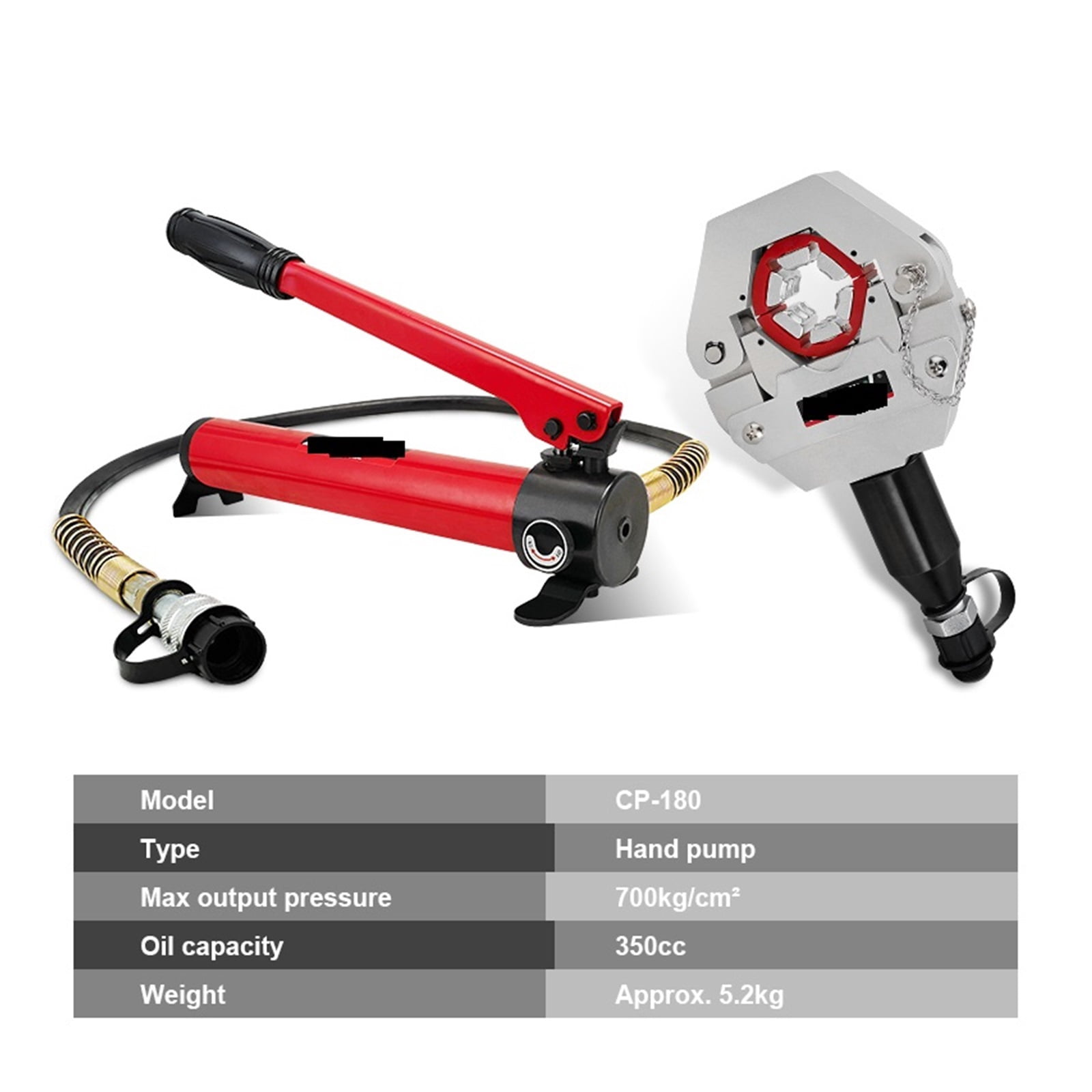 Hydraulic Hose Crimper Manual A/C Hose Crimper Kit Air Condtioning ...