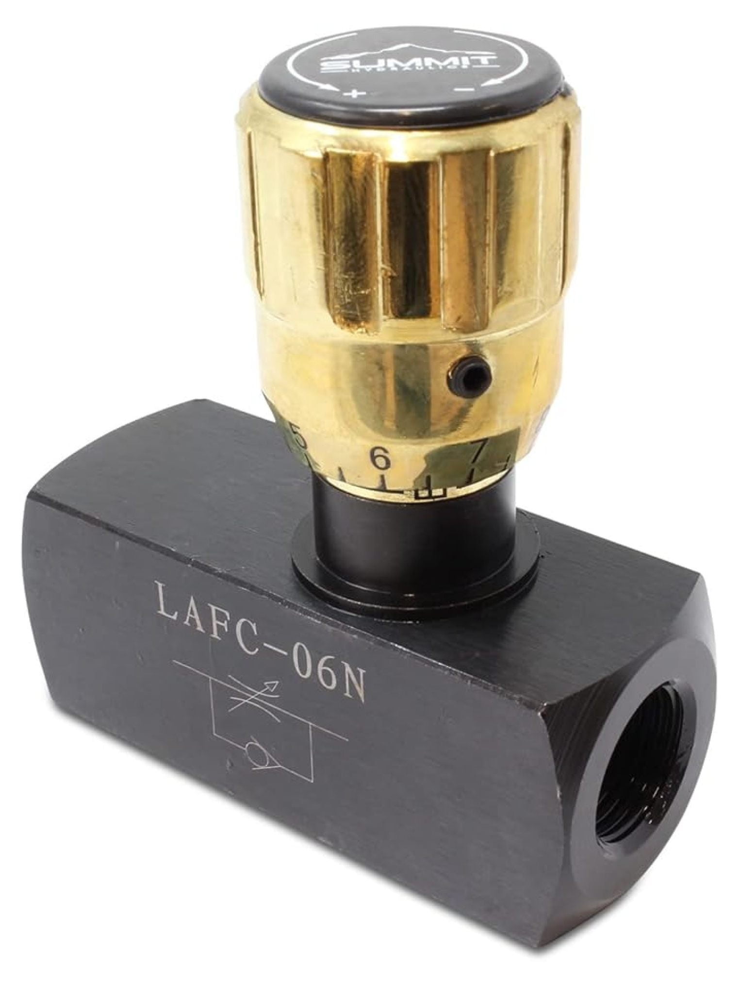 Hydraulic In-Line Adjustable Variable Flow Control w/Free Reverse Flow ...