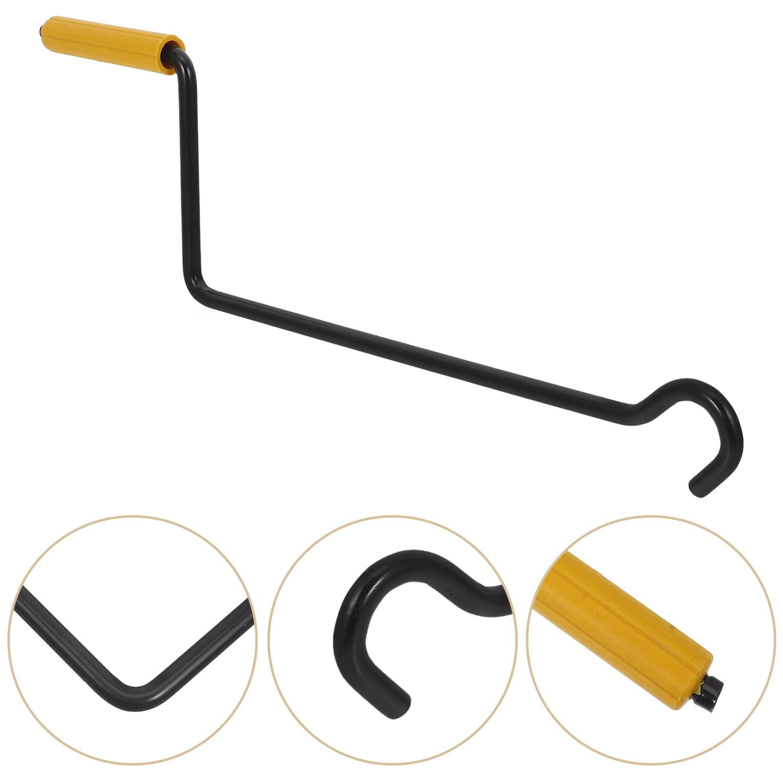 SEWCHICS Car Jack Winder Handle Steel Black 1Pcs 14.0x4.1x0.4in ...