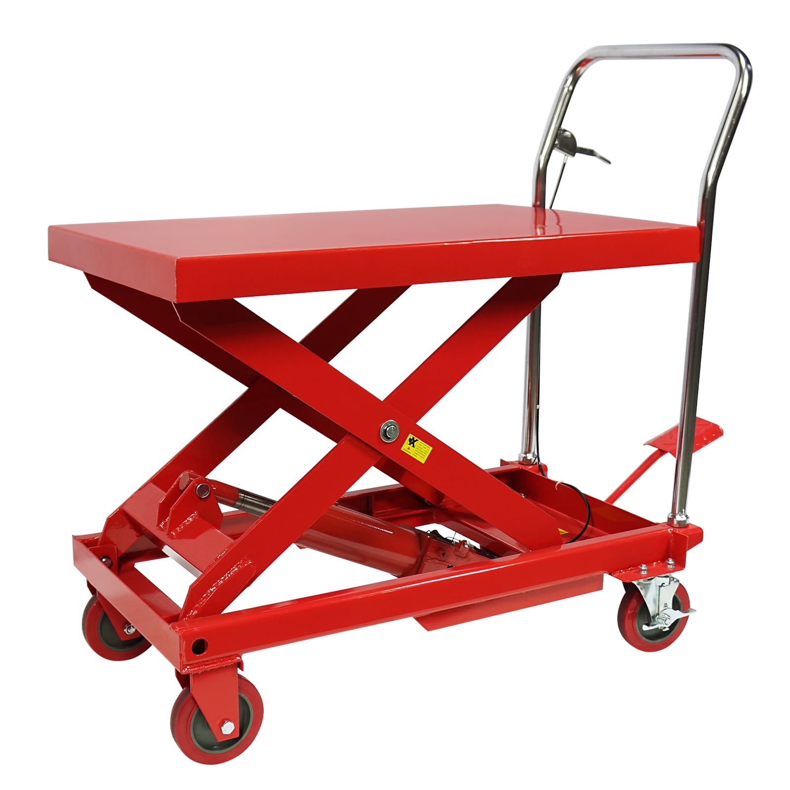 Hydraulic Lift Table Cart 1100LBS Double Scissor Lift Table, Cart Lift ...