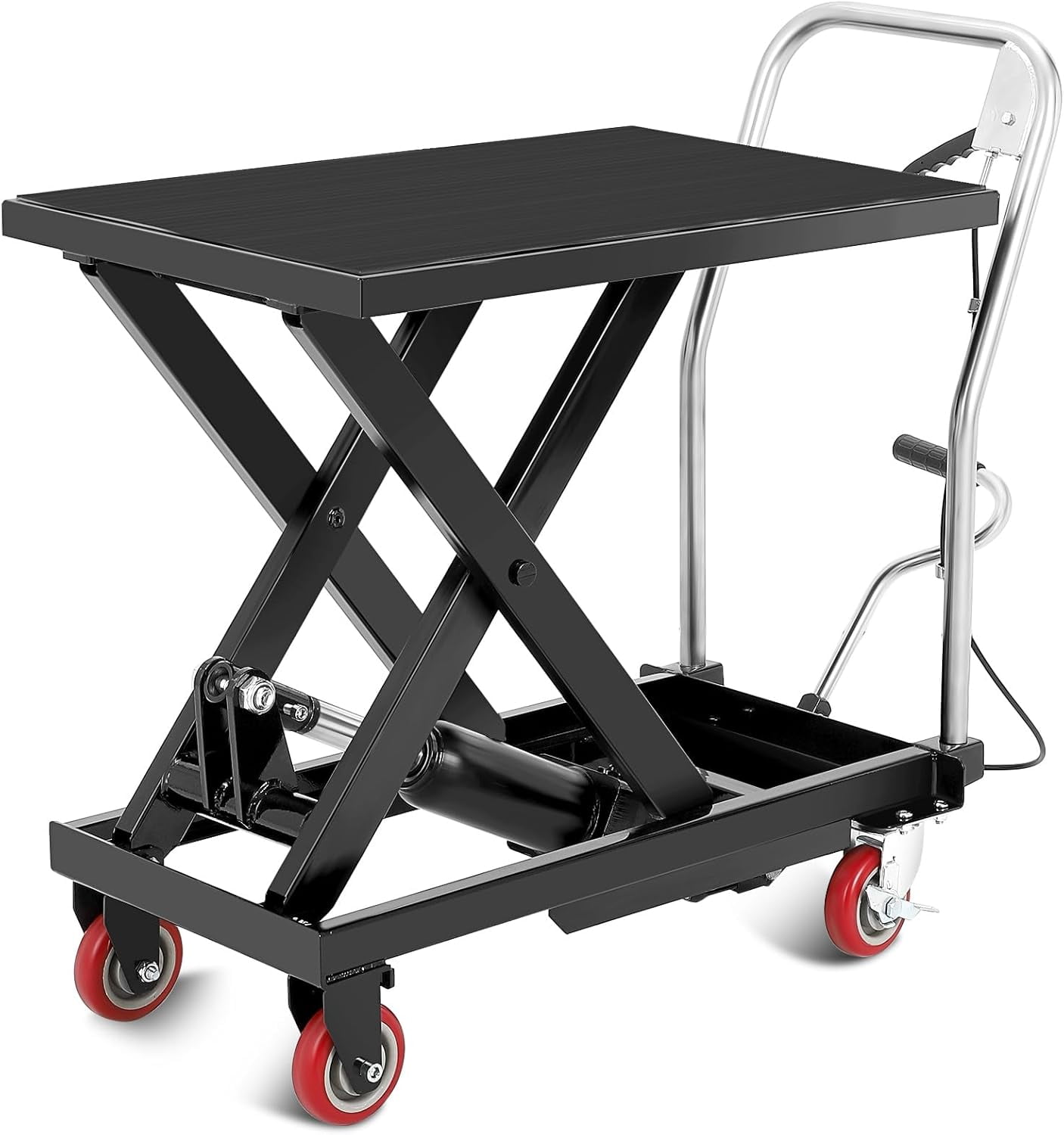 Hydraulic Lift Table Cart, 330lbs Capacity 28.5" Lifting Height ...