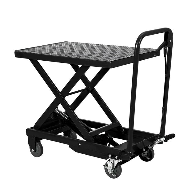 Hydraulic Lift Table Cart - 500lbs Capacity, 28.4" Lifting Height ...