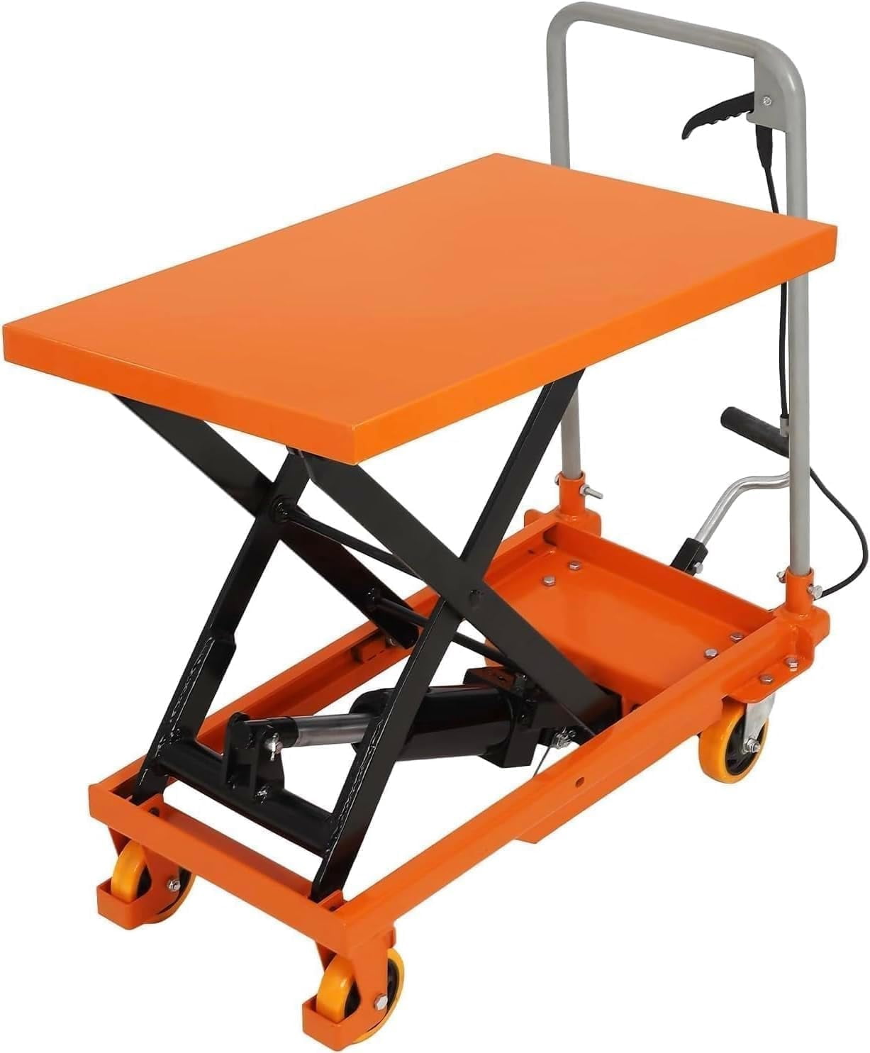 Hydraulic Lift Table Cart, Scissor Lift, Up to 500 Lb Capacity, Maximum ...