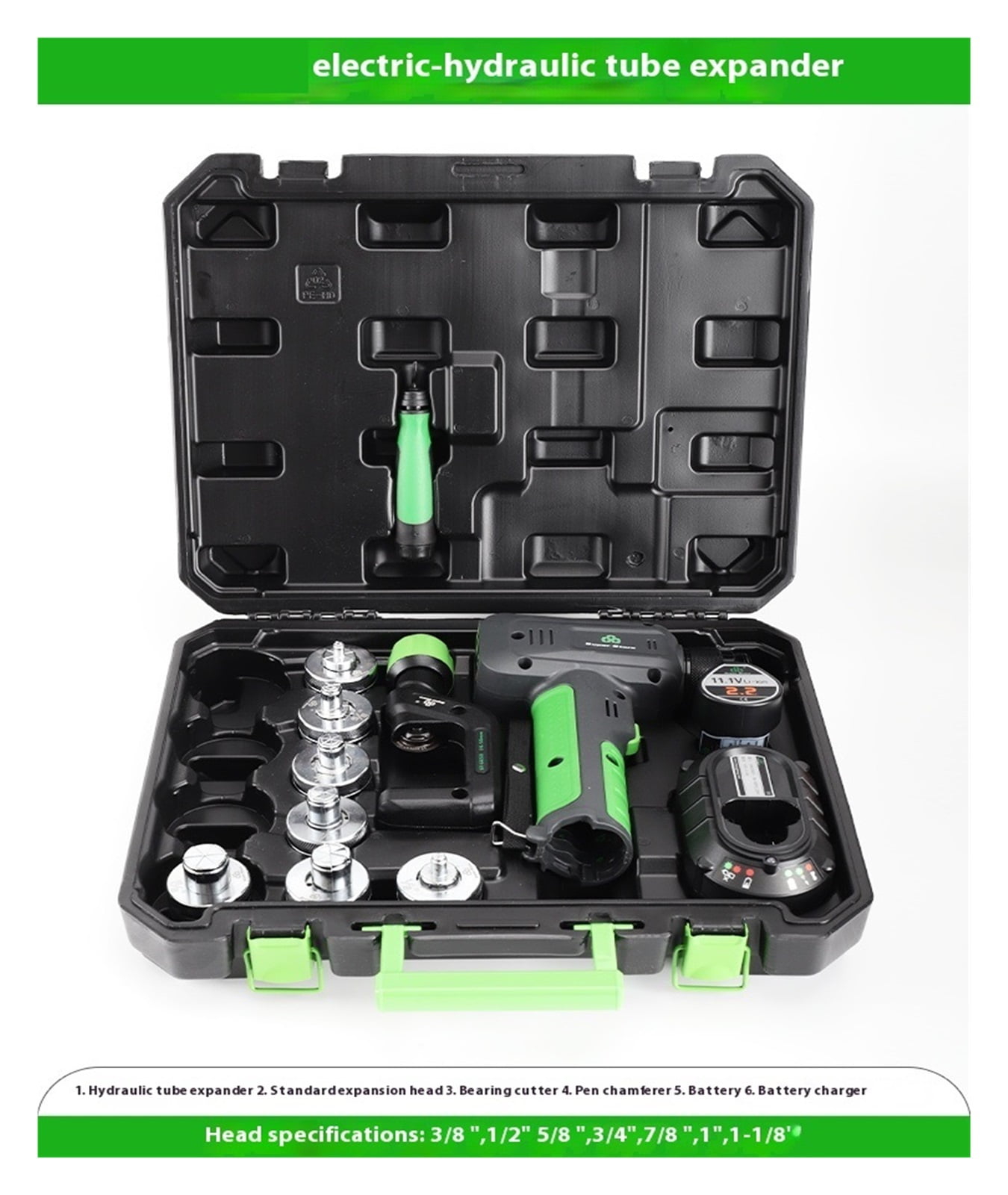 Hydraulic Lithium Electric Aluminum Copper Tube Expander, ST-E300AL Cup ...