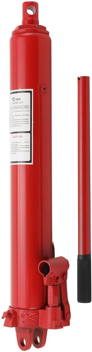 Hydraulic Long Ram Jack 12T Bottle Jack Lifting Heavy Duty Engine Crane ...
