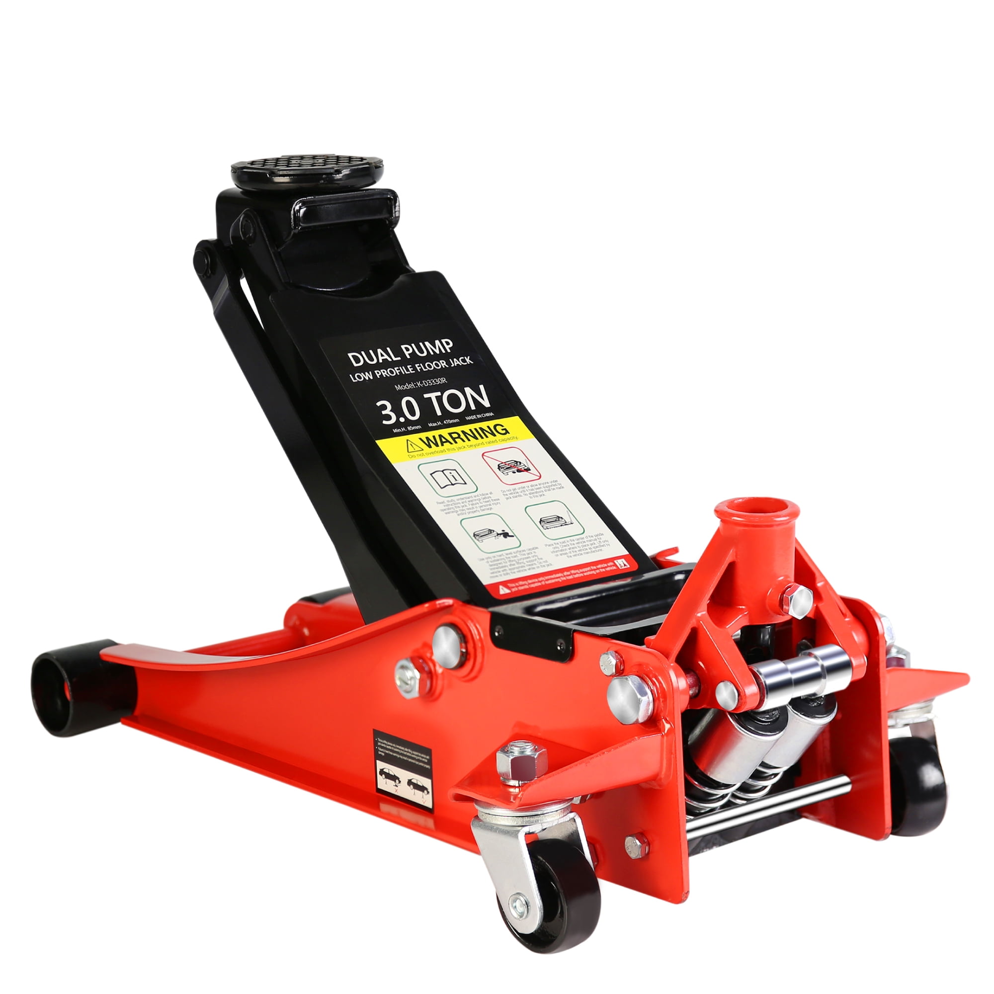 Hydraulic Steel Racing Floor Jack, 3 Ton Capacity, Quick Lift Pump ...