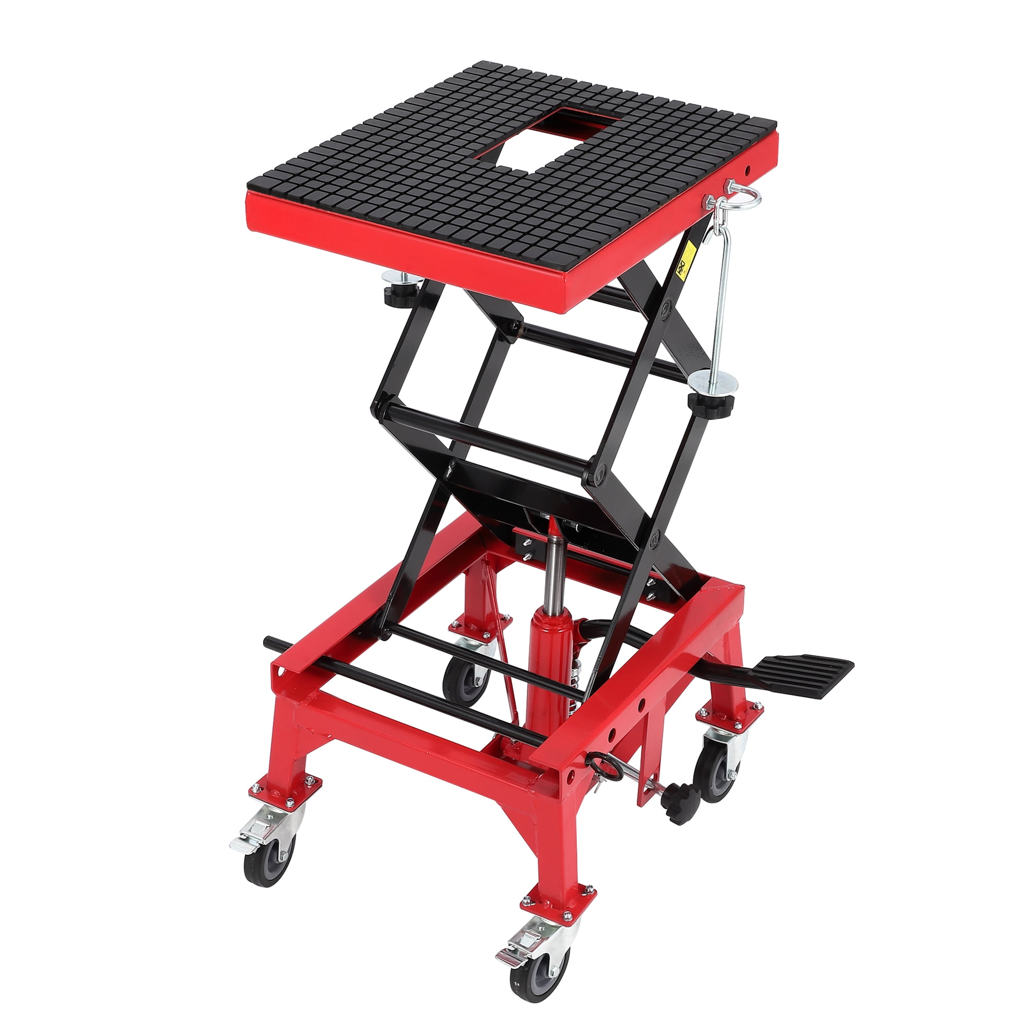 Hydraulic Motorcycle Lift Jack Table, 350 Lbs Scissor Lift Stand Foot ...