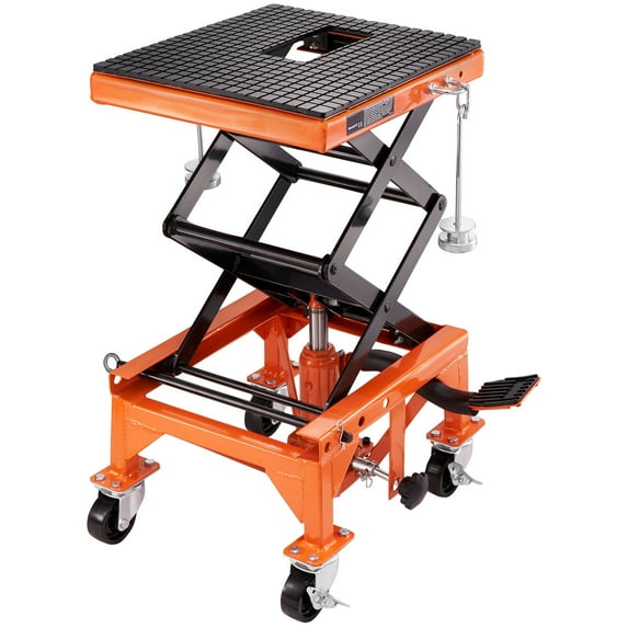 Hydraulic Motorcycle Lift Table, 350 LBS Capacity Motorcycle Scissor ...