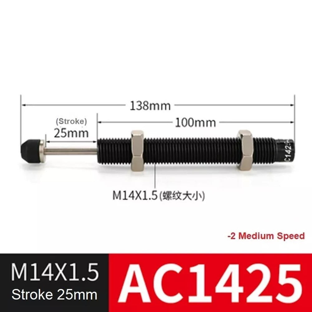 Hydraulic Oil Pressure Buffer Damper Cylinder Spring Adjustable AC0806 ...