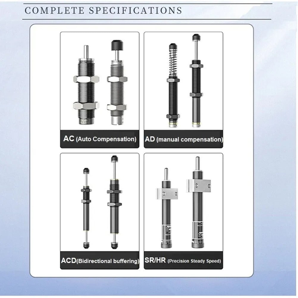 Hydraulic Oil Pressure Buffer Damper Cylinder Spring Adjustable AC0806 ...