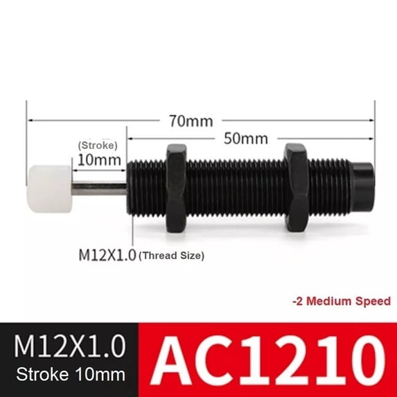 Hydraulic Oil Pressure Buffer Damper Cylinder Spring Adjustable Ac0806 ...