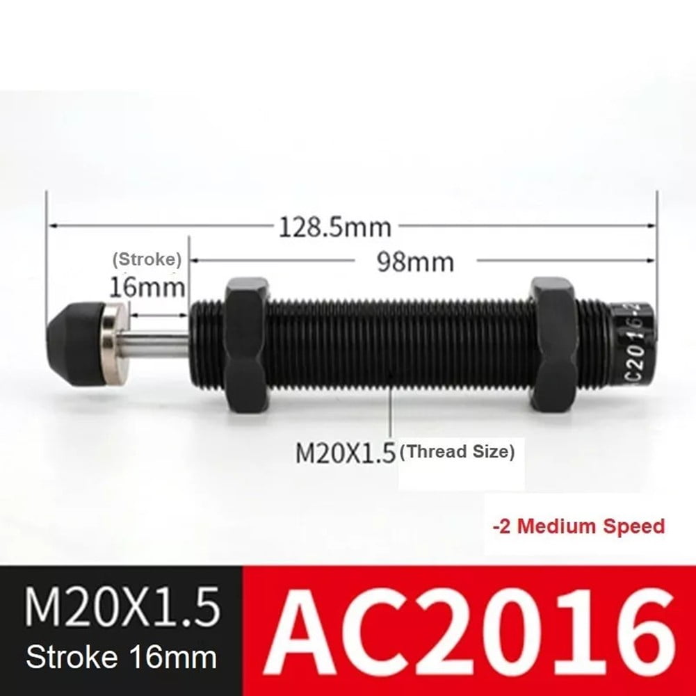 Hydraulic Oil Pressure Buffer Damper Cylinder Spring Adjustable Ac0806 ...