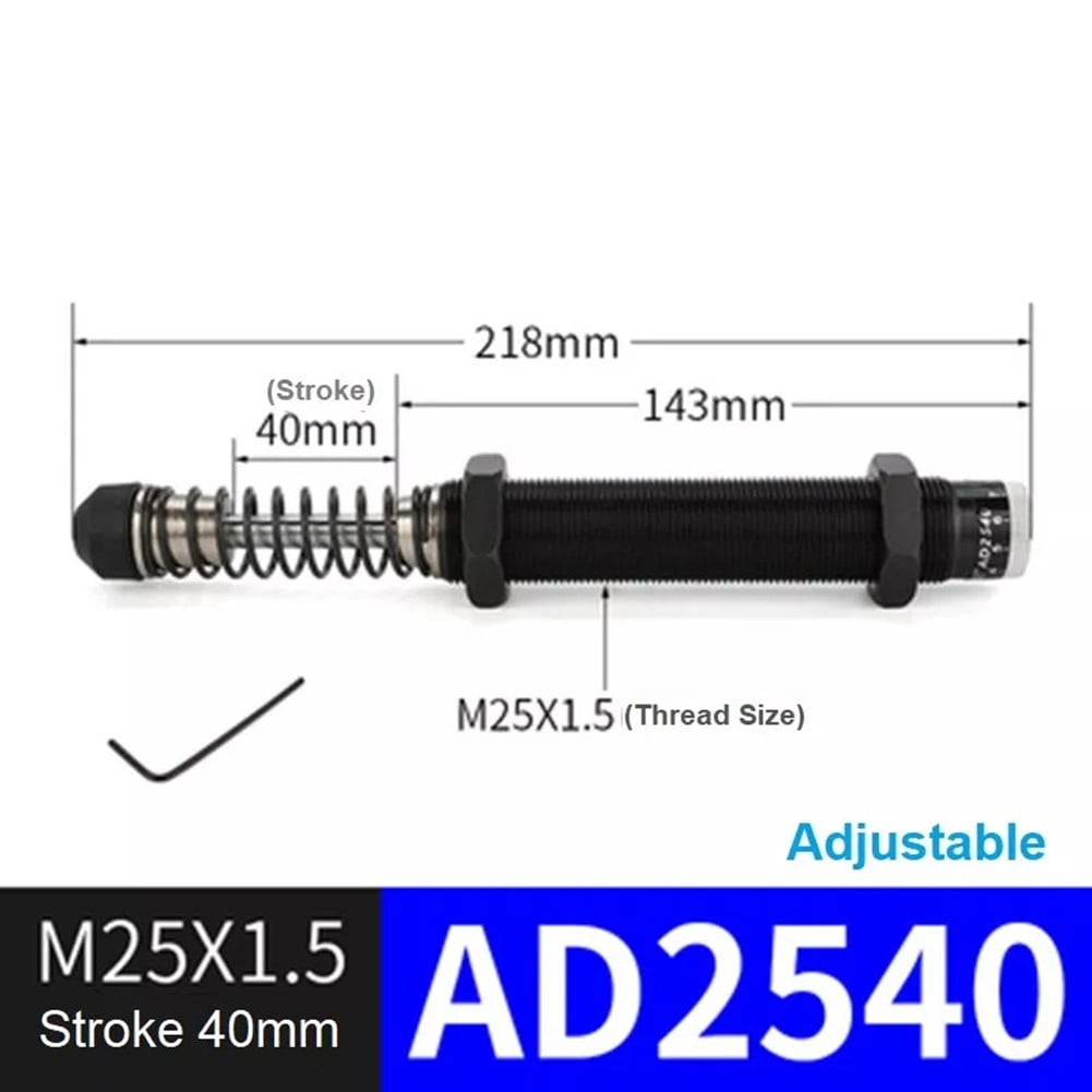 Hydraulic Oil Pressure Buffer Damper Cylinder Spring Adjustable Ac0806 ...