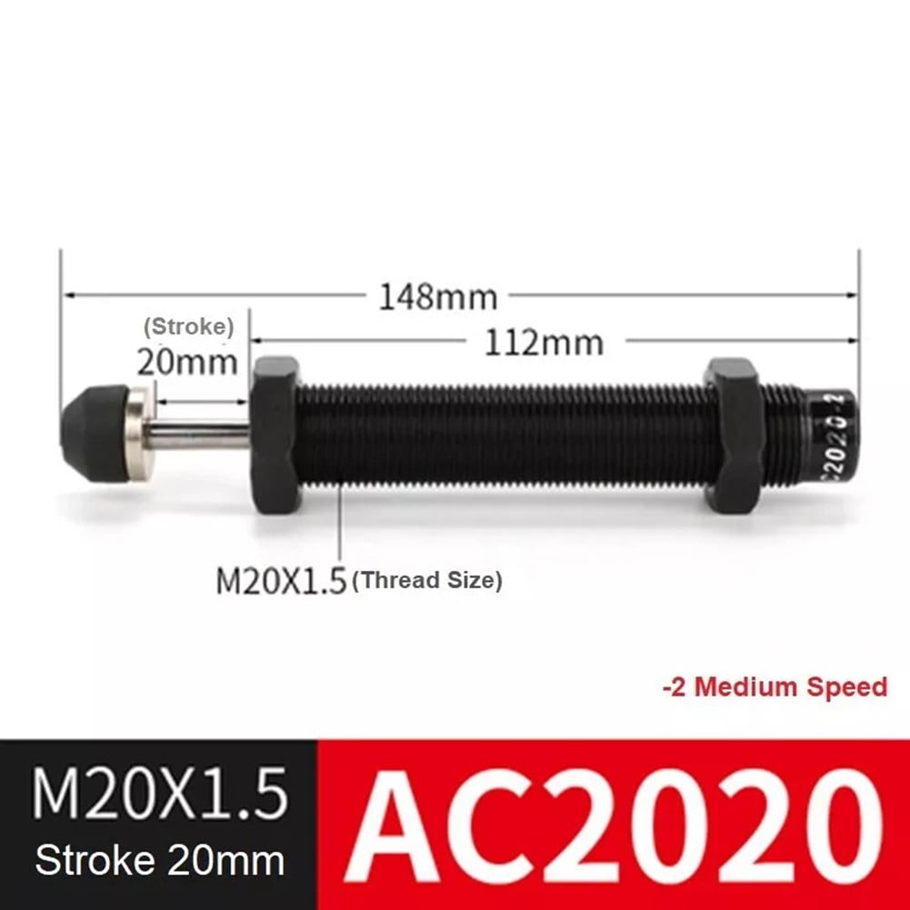 Hydraulic Oil Pressure Buffer Damper Cylinder Spring Adjustable Ac0806 ...