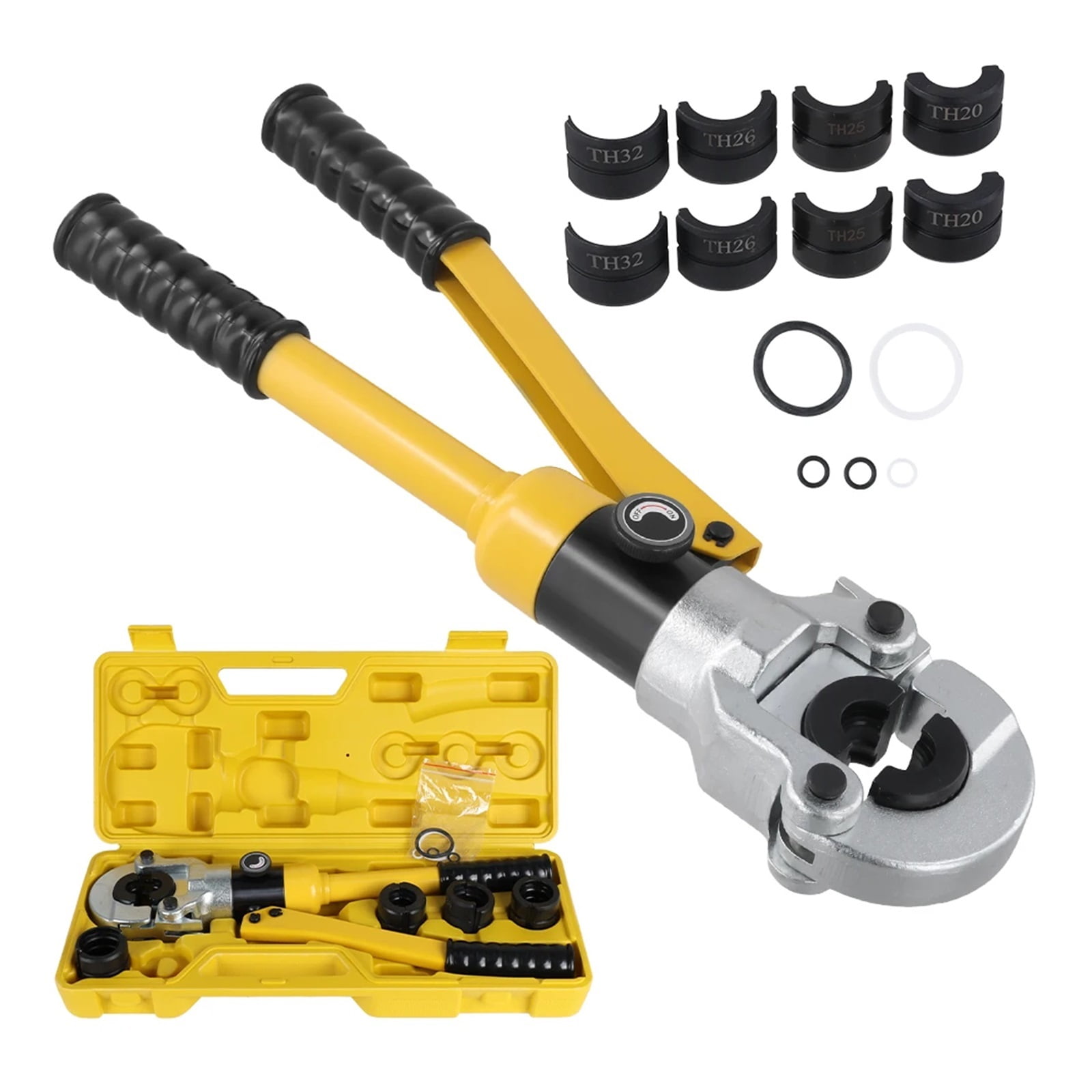 Hydraulic Pipe Crimping Tool Adjustable Crimper With Heavy-Duty ...