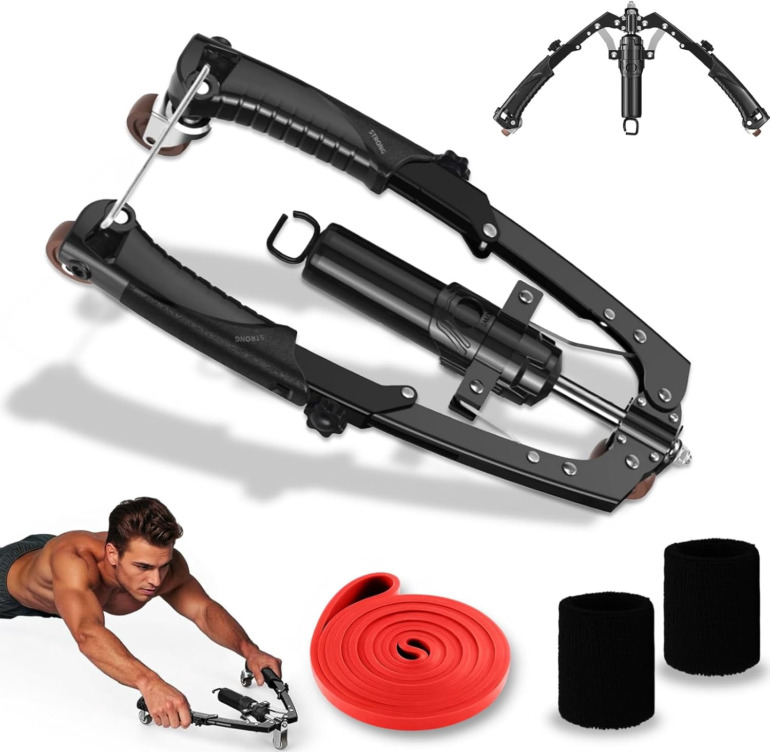 Hydraulic Power Chest Press Machine, All-in-One Adjustable Hydraulic ...