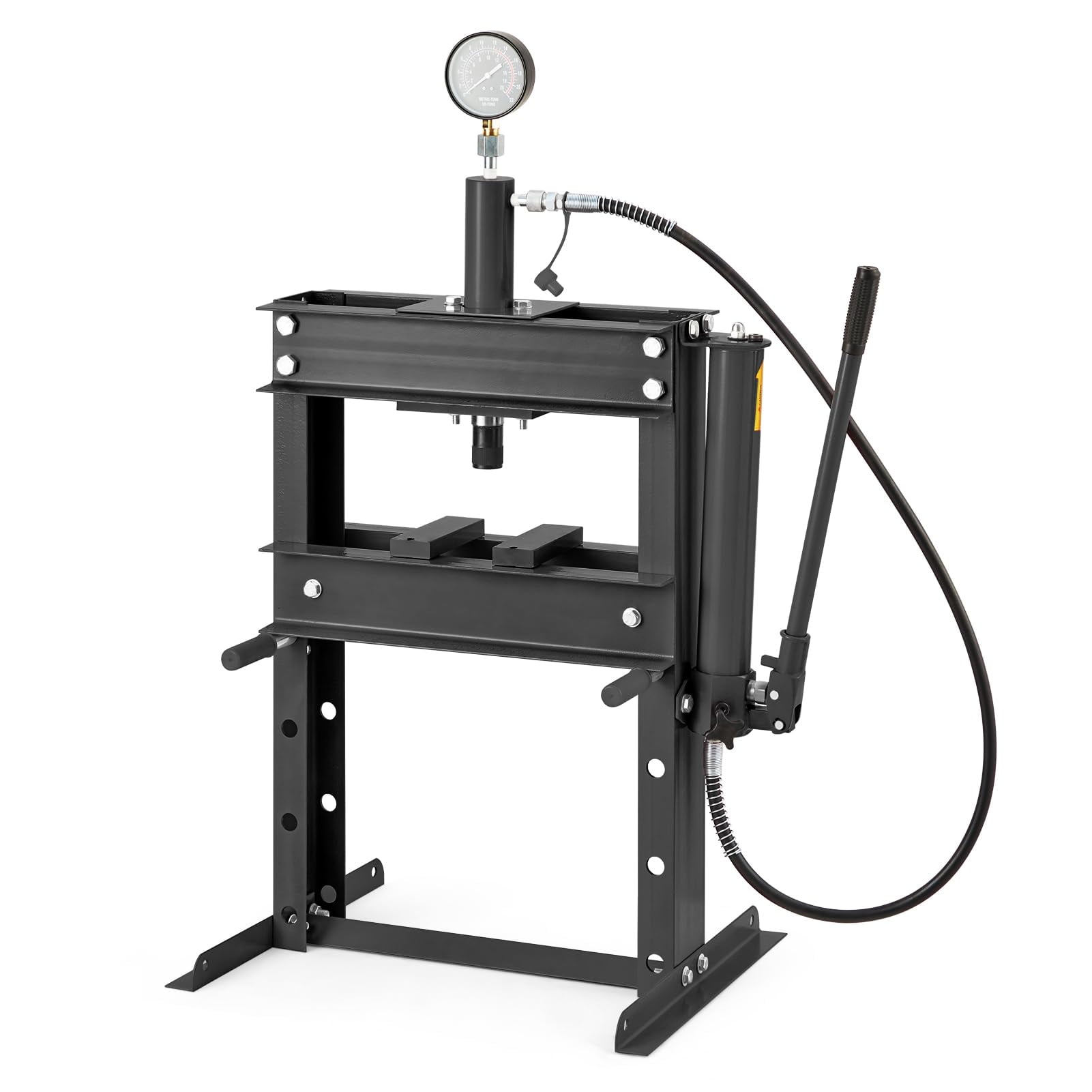 Hydraulic Press, 10-Ton Heavy Duty H-Frame Garage Floor Shop Press with ...