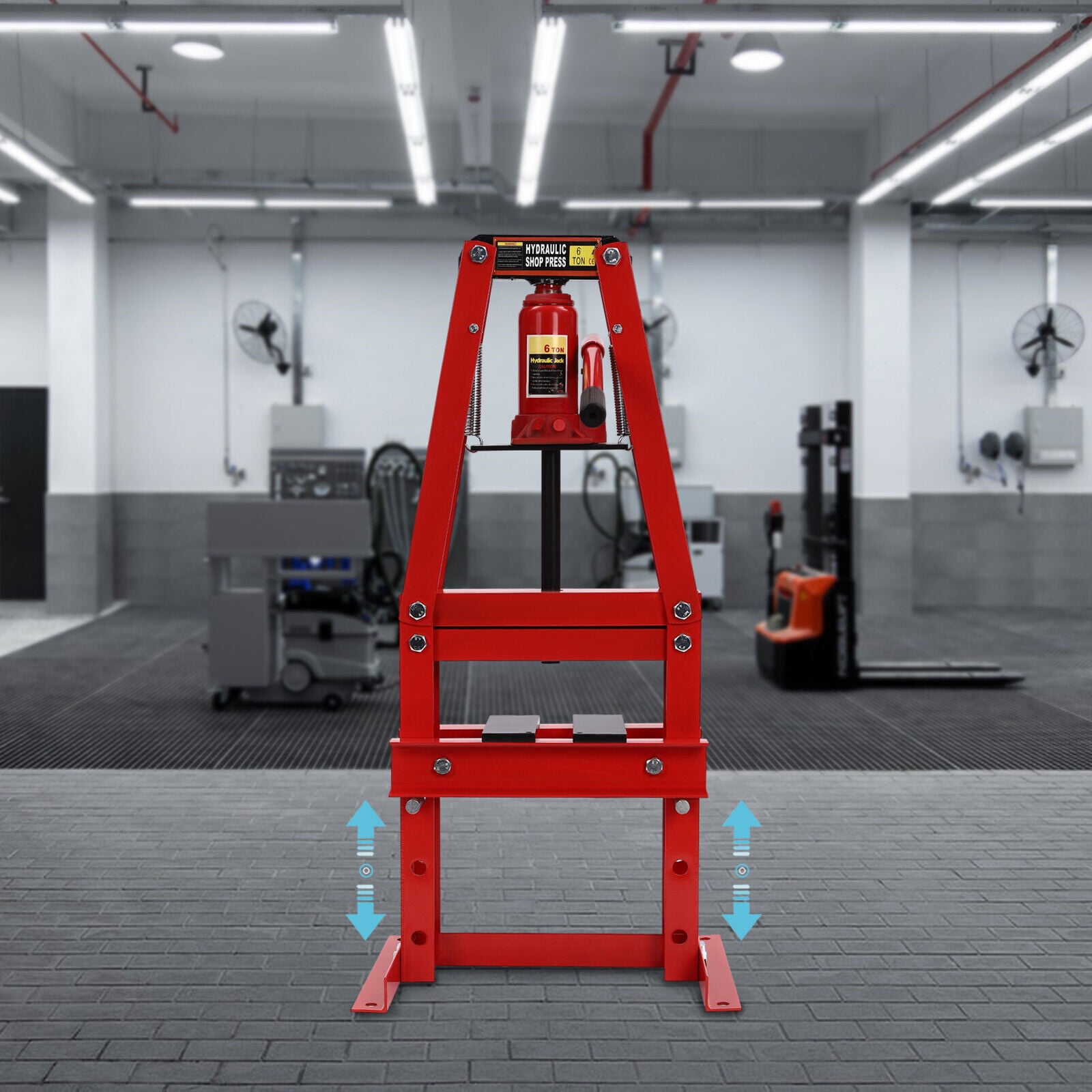 Hydraulic Press with Plates A-shaped Hydraulic Press, Red 6T Hydraulic ...