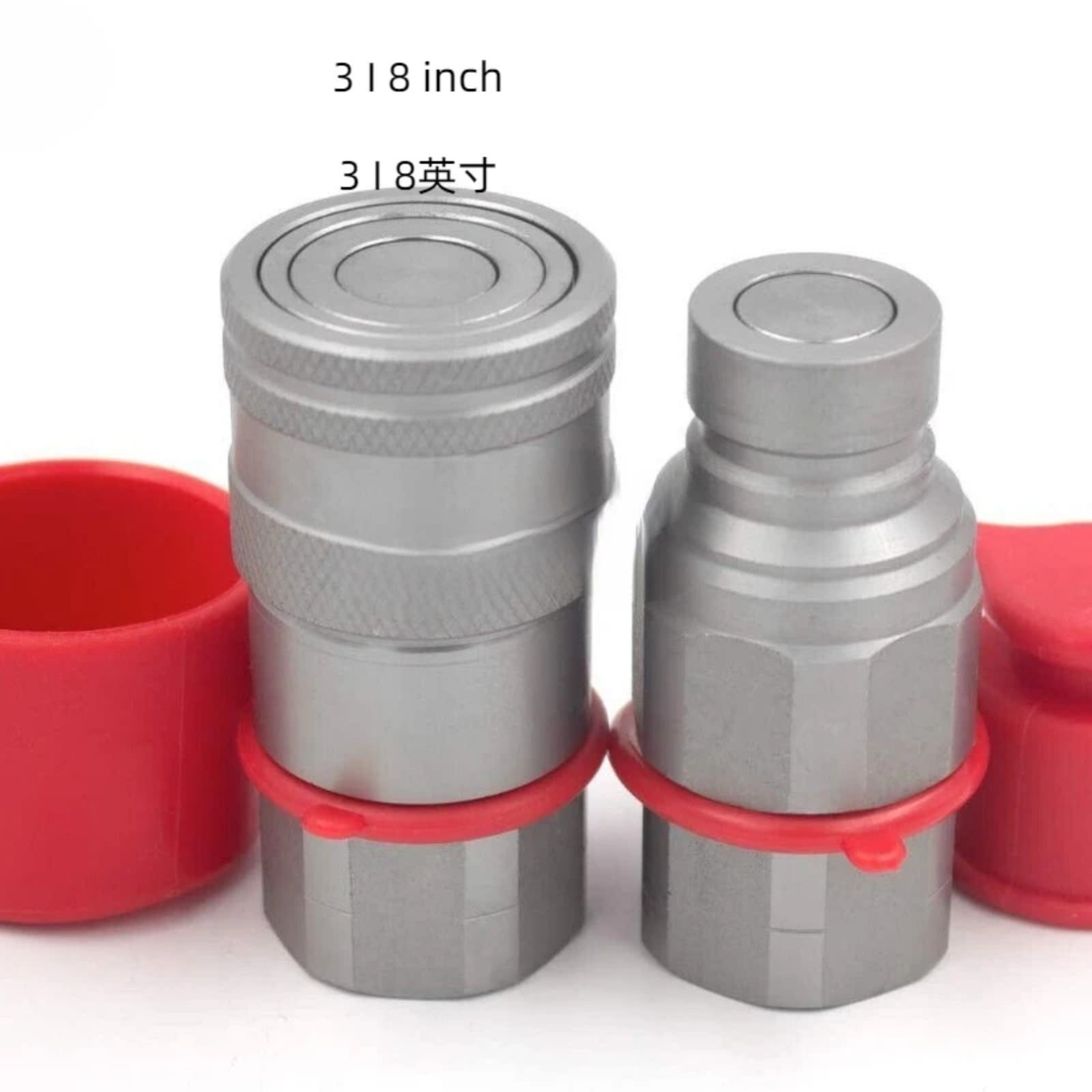 Hydraulic Quick Coupler Set - 1/2"/1/4"/3/4"/3/8" NPT Skid Steer ...