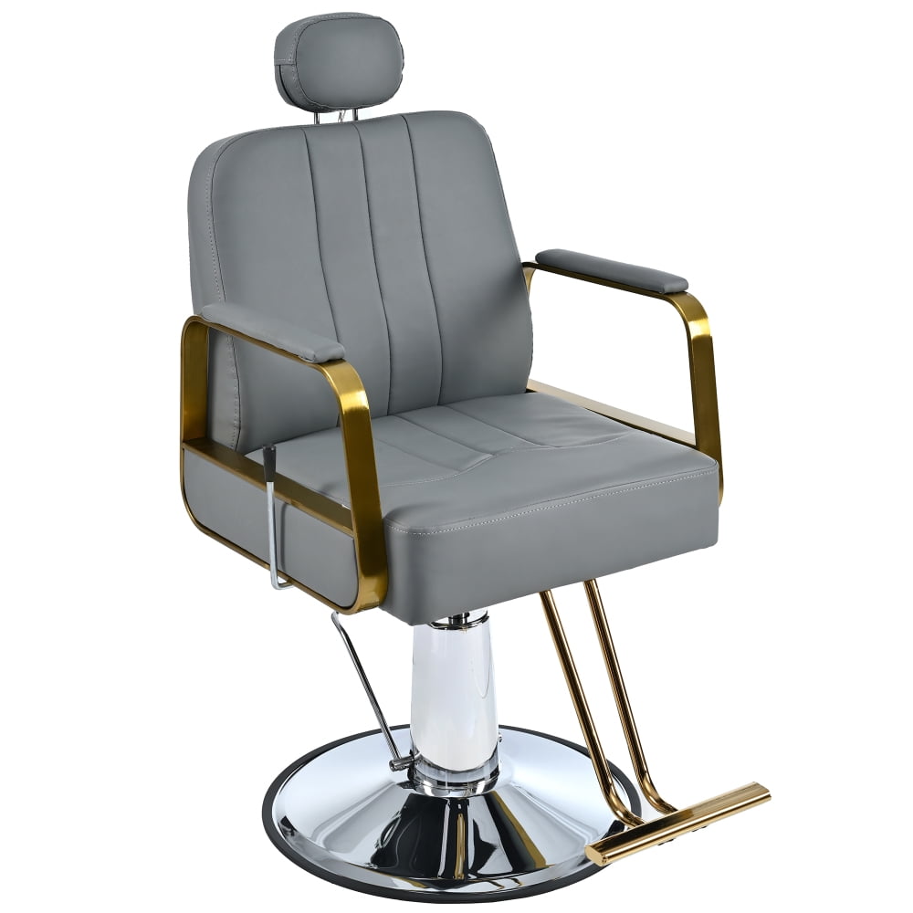 Hydraulic Reclining Barber Chairs Salon Chair with Heavy Duty Hydraulic ...
