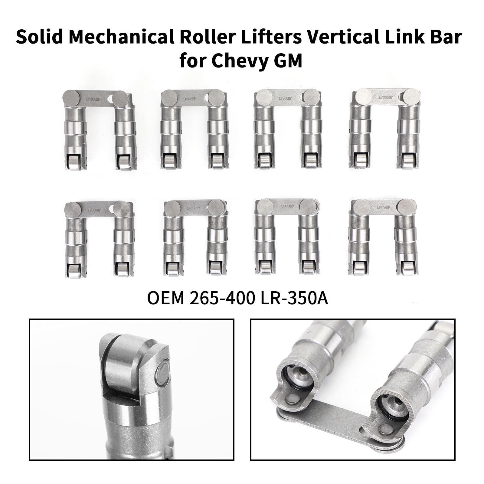 Hydraulic Roller Lifters Vertical Link Bar for Chevy GM 265-400 LR-350A ...