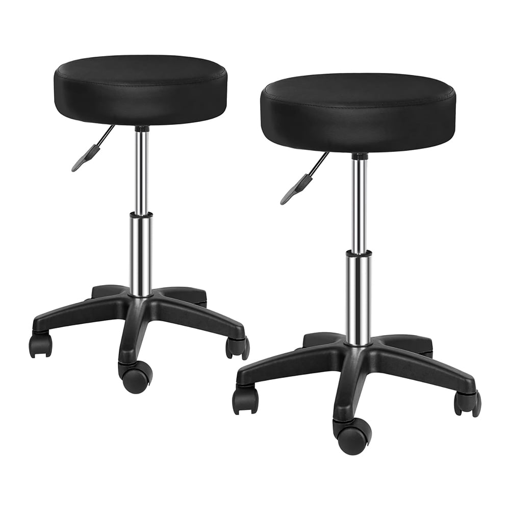 Hydraulic Rolling Swivel Stool, Facial Massage Salon Medical Stool with Adjustable Height for ...